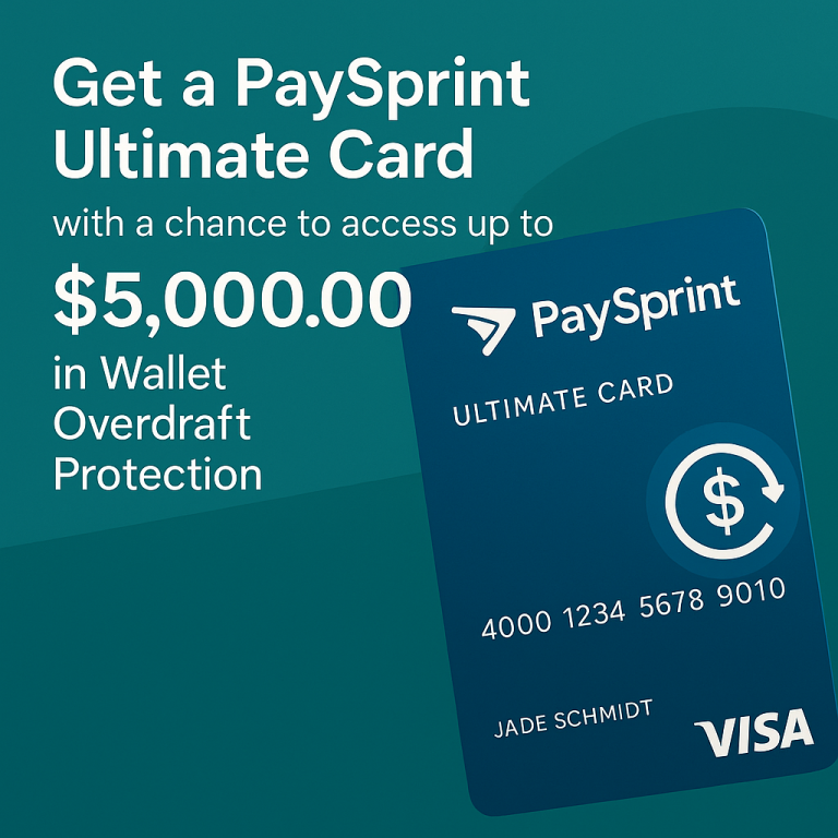 Unlock Financial Flexibility: Get a PaySprint Ultimate Card with Up to ...